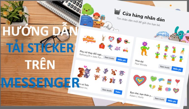 Hướng dẫn cách tải Sticker trên Messenger cực đơn giản