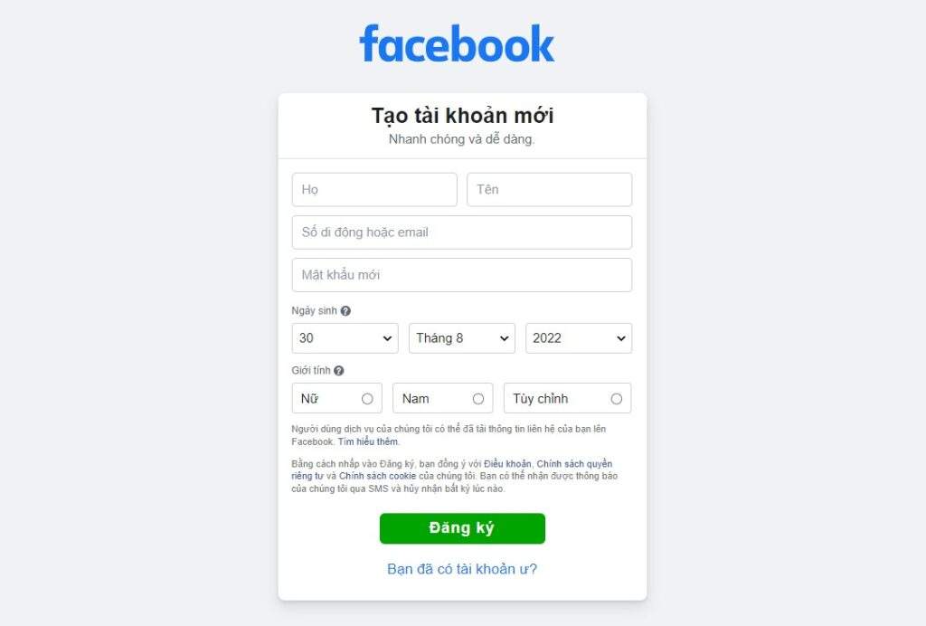 Cách tạo tài khoản Facebook bằng Gmail chỉ với 4 bước