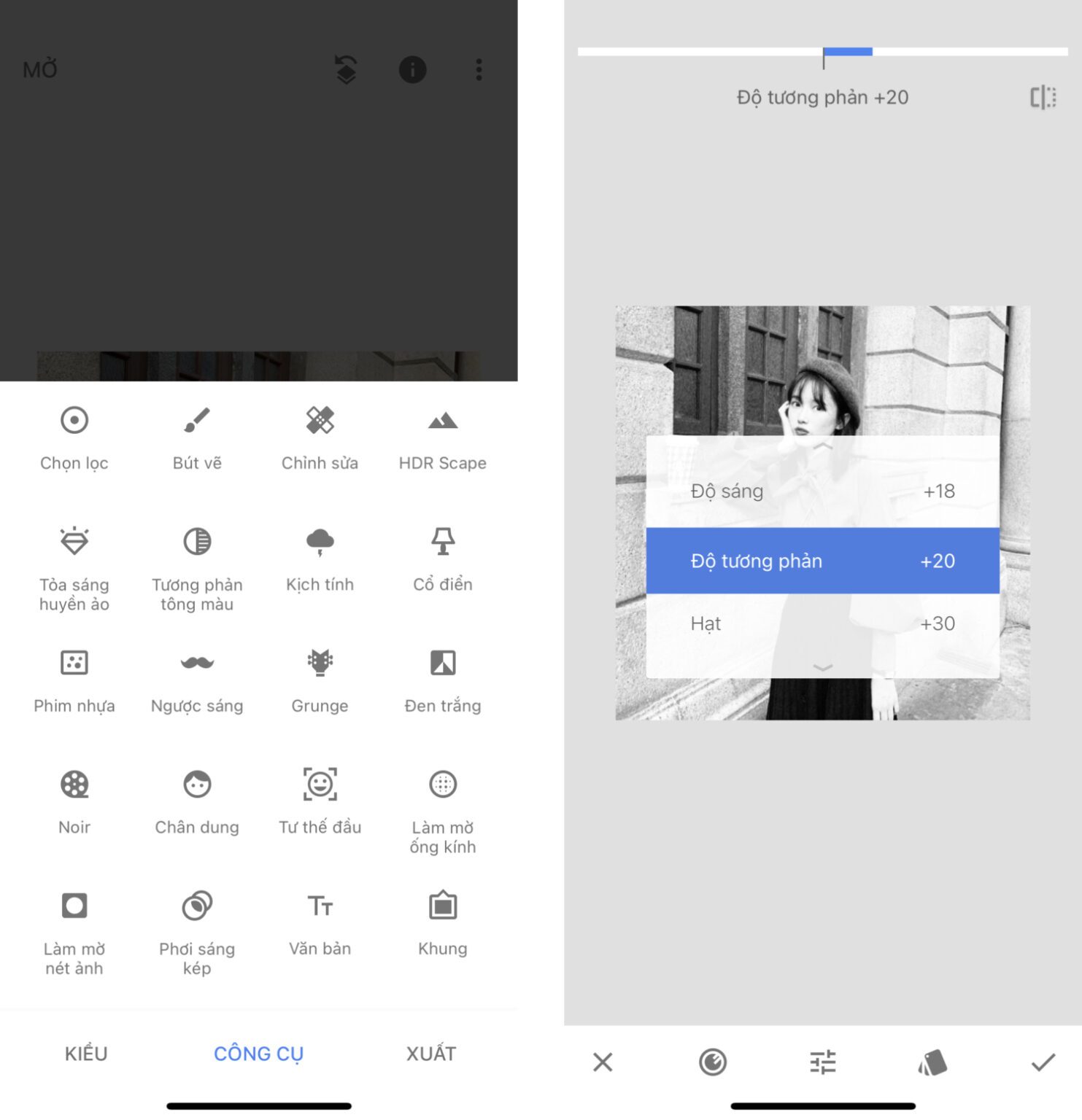 10 công thức chỉnh ảnh Snapseed đang là xu hướng năm 2025
