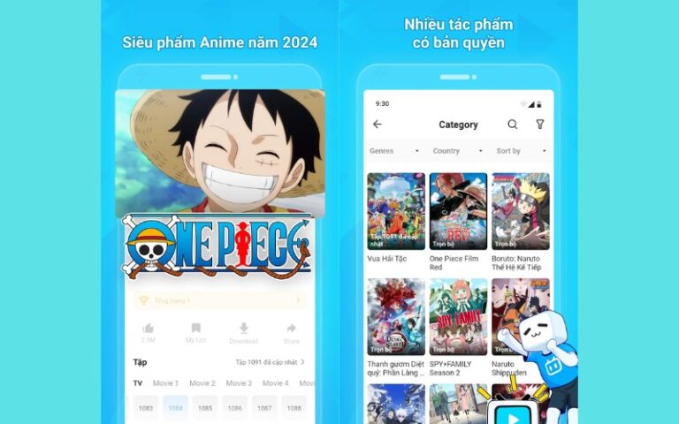 Top 10 ứng dụng, app xem anime tốt nhất trên iOS, Android